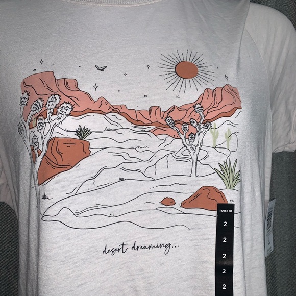 torrid | Tops | Nwt Torrid Desert Dreaming Beige Tshirt | Poshmark